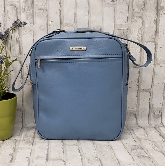 Samsonite | Bags | Vintage 97s Light Blue Samsonite Luggage Carry On ...